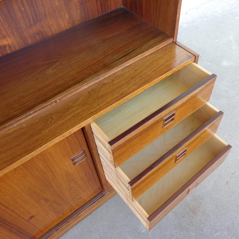 1 Rosewood Poul Hundevad Wall Unit for Jensen and Herning For Sale at ...