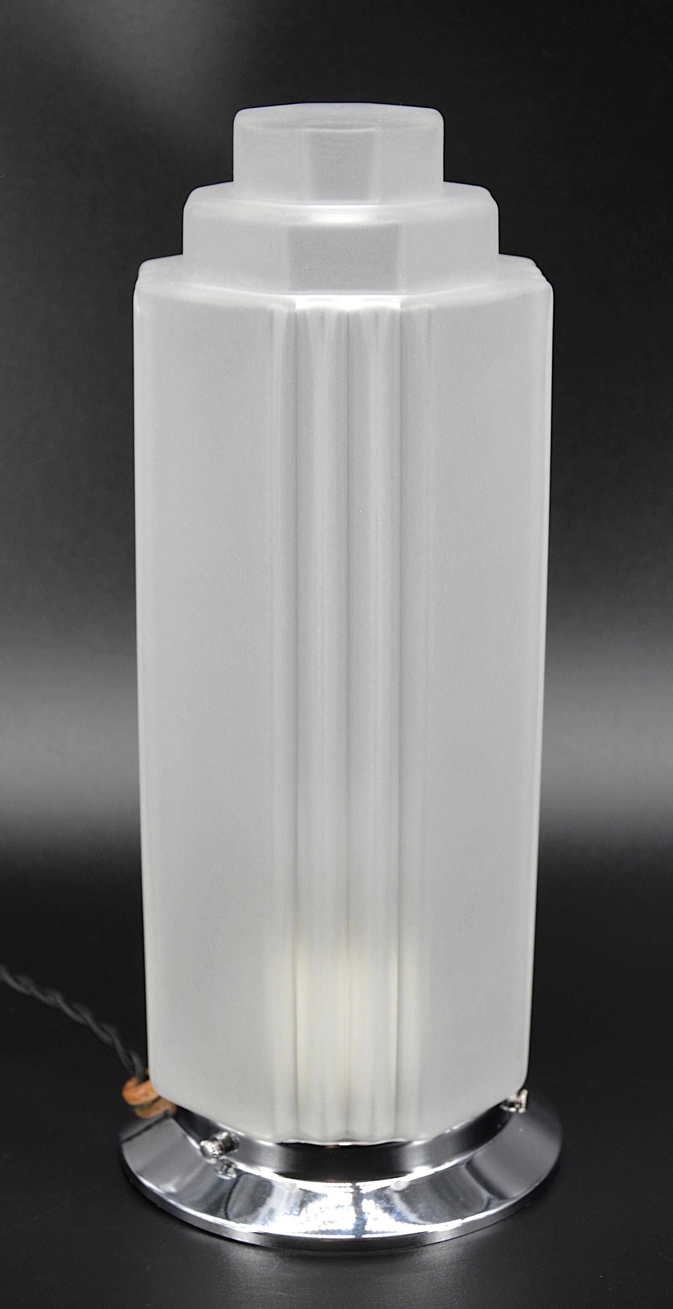 1 to 3 French Art Deco Skyscraper Table Lamps, 1930s For Sale at 1stDibs