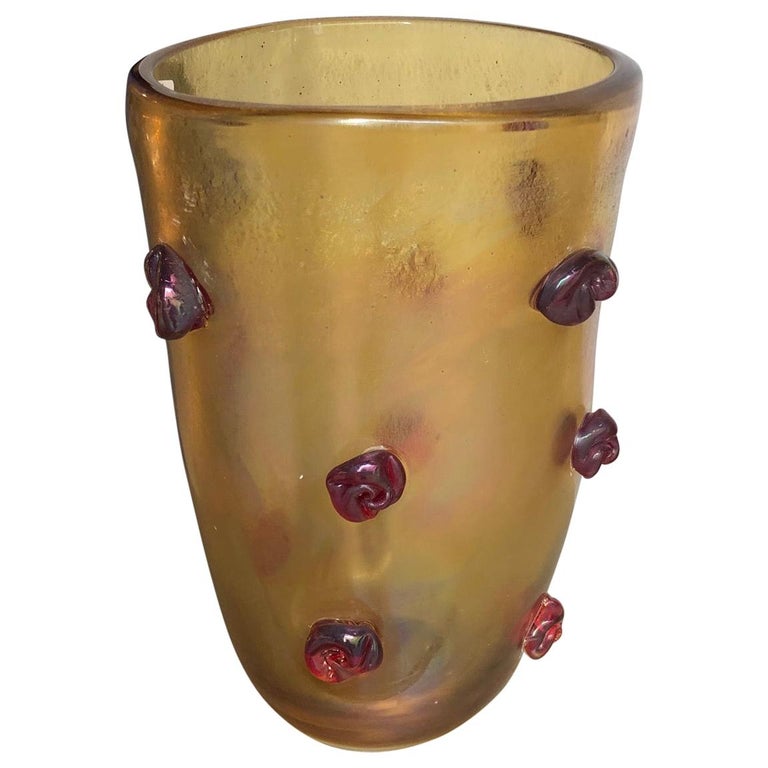 1 Vase in Murano Glass Signed by A.Dona at 1stDibs