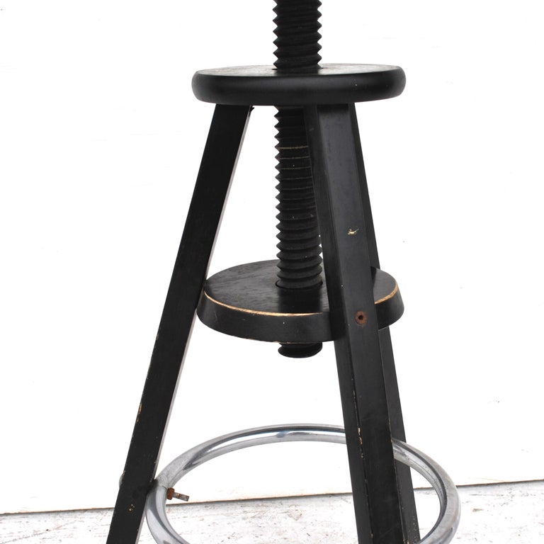 '1' Vintage Industrial Adjustable Bar Stool For Sale at 1stDibs ...