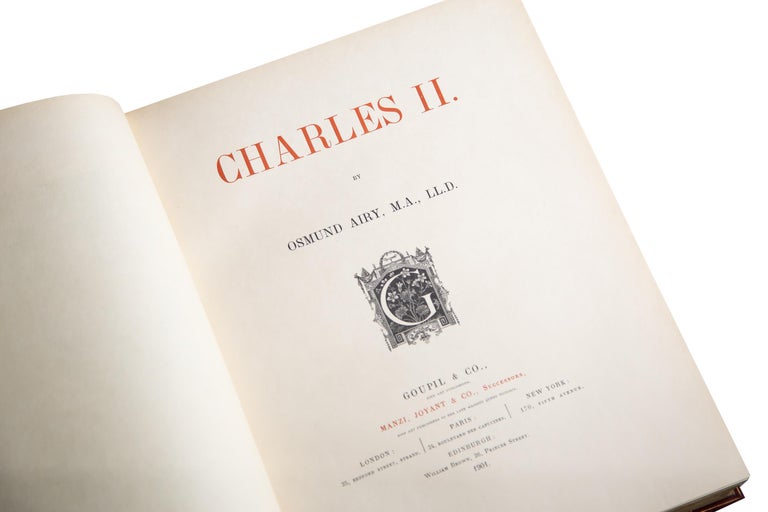 1 Volume, Osmund Airy, Charles the Second For Sale at 1stDibs