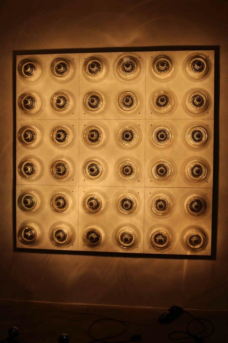 1 of 19 Wall Panel Sconces by Hillebrand Leuchten, Germany, 1970s For ...