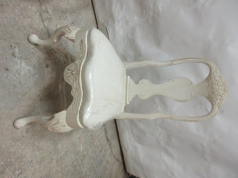 10-100% Original Painted Swedish Rococo Chairs For Sale at 1stDibs