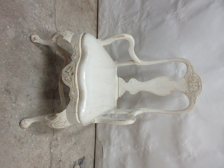 10-100% Original Painted Swedish Rococo Chairs For Sale at 1stDibs