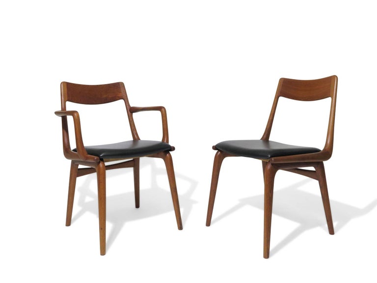 10 Alfred Christensen Boomerang Danish Teak Dining Chairs For Sale at ...