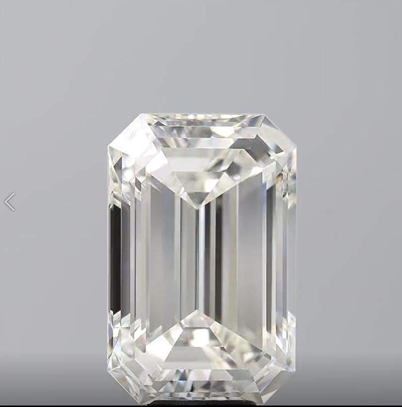 10 Carat GIA Certified Emerald Cut Diamond I Color Internally Flawles ...