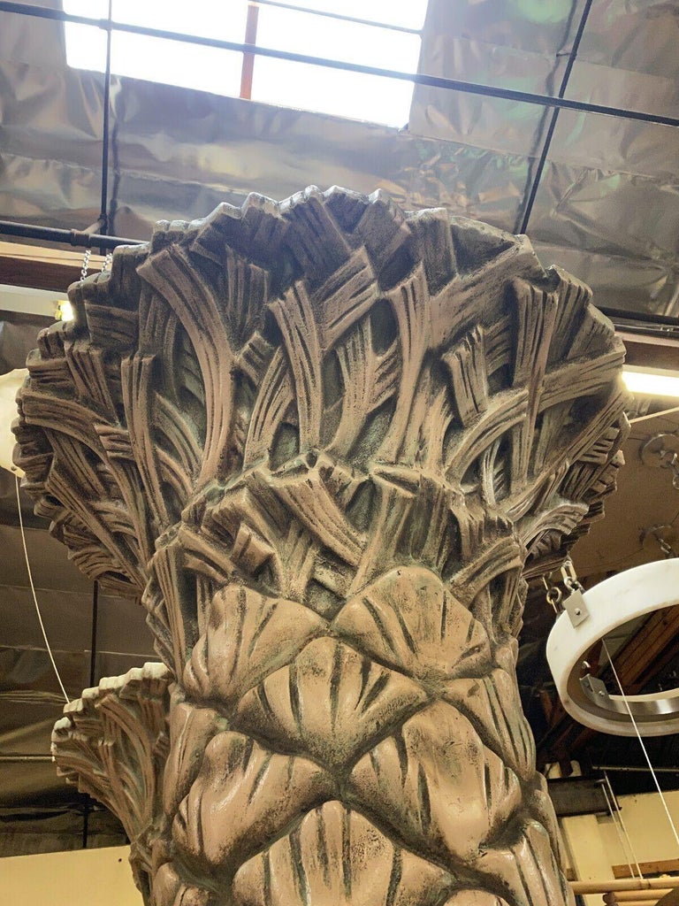 10'' Fibreglass Art Deco Grand Hollywood Palm Tree Column For Sale at ...