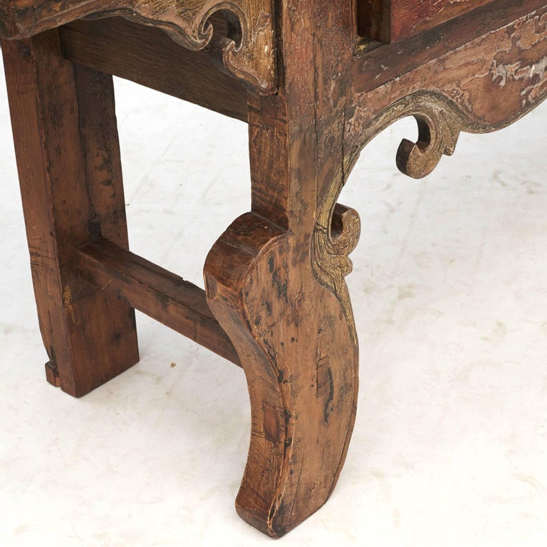 Long Chinese Console Table 1500-1600 Century, Shanxi Province For Sale ...