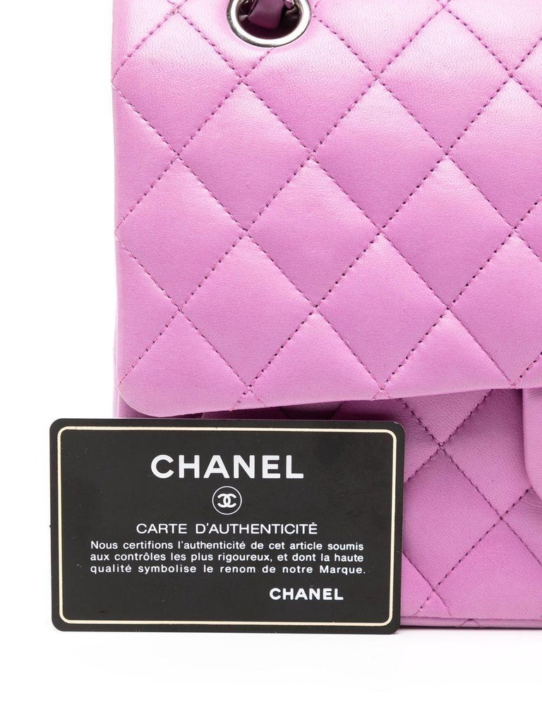 10 Inch Medium Double Flap Bag For Sale at 1stDibs