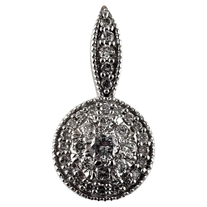 10 Karat White Gold and Diamond Star Pendant #12557 For Sale at 1stDibs
