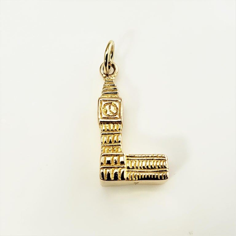 10 Karat Yellow Gold Big Ben Clock and Tower Charm For Sale at 1stDibs
