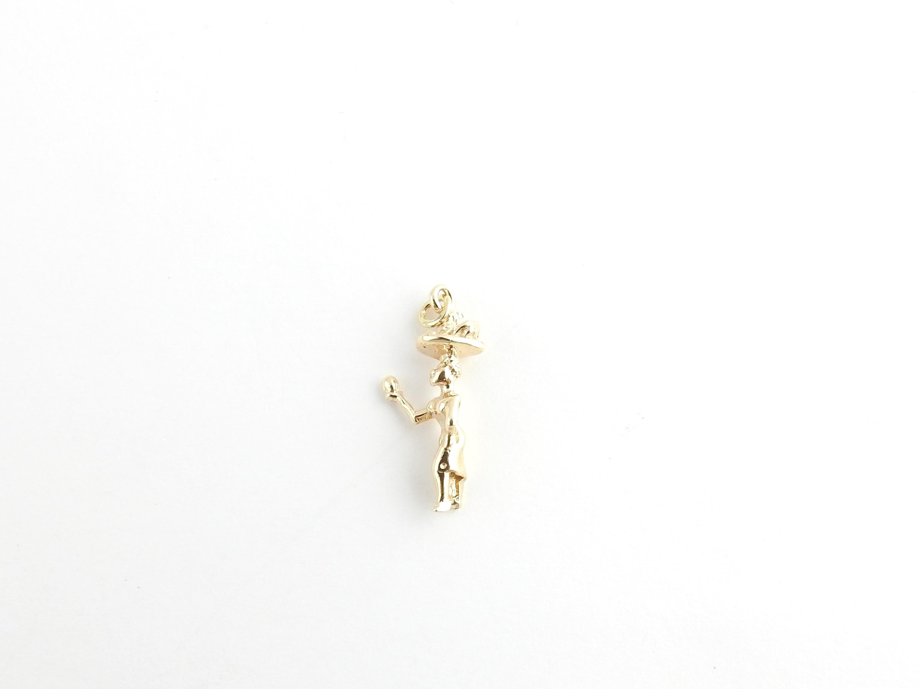 10 Karat Yellow Gold Carmen Miranda Latin Dancer Charm at 1stDibs ...
