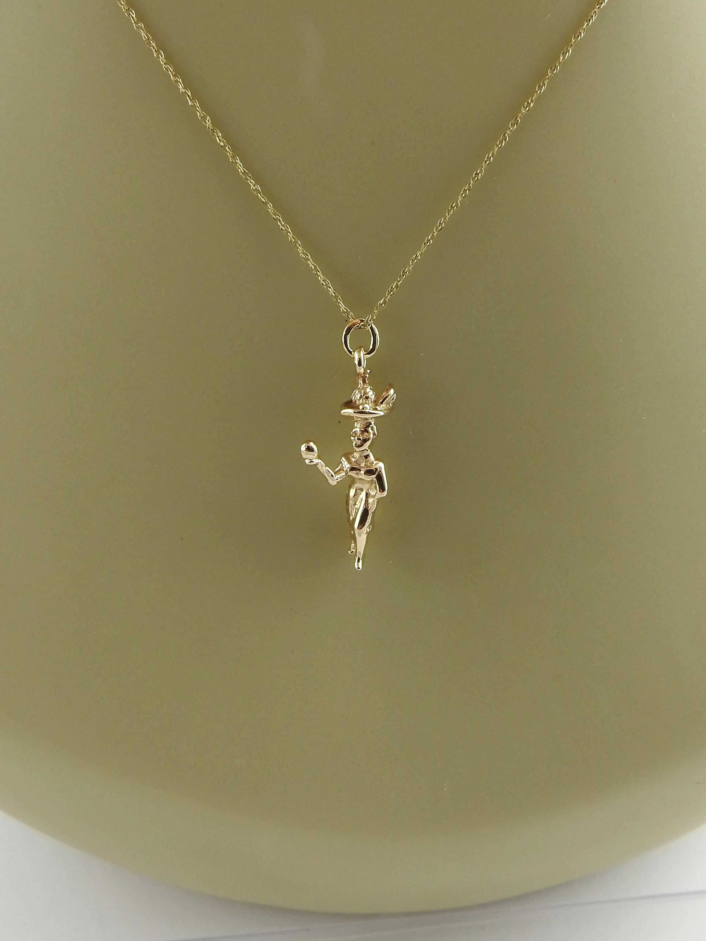 10 Karat Yellow Gold Carmen Miranda Latin Dancer Charm at 1stDibs ...