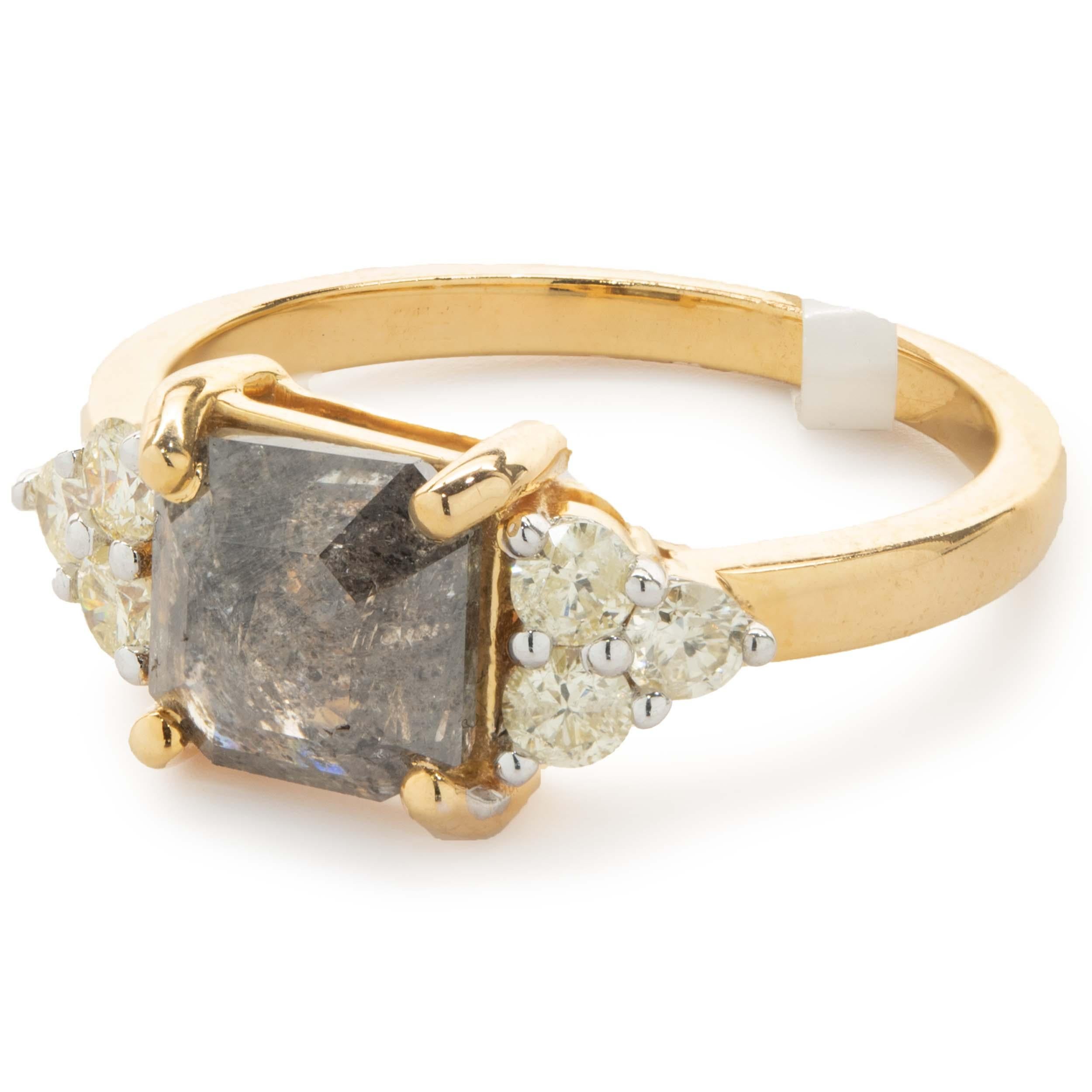 10 Karat Yellow Gold Galaxy Diamond Ring with Diamond Accents at ...