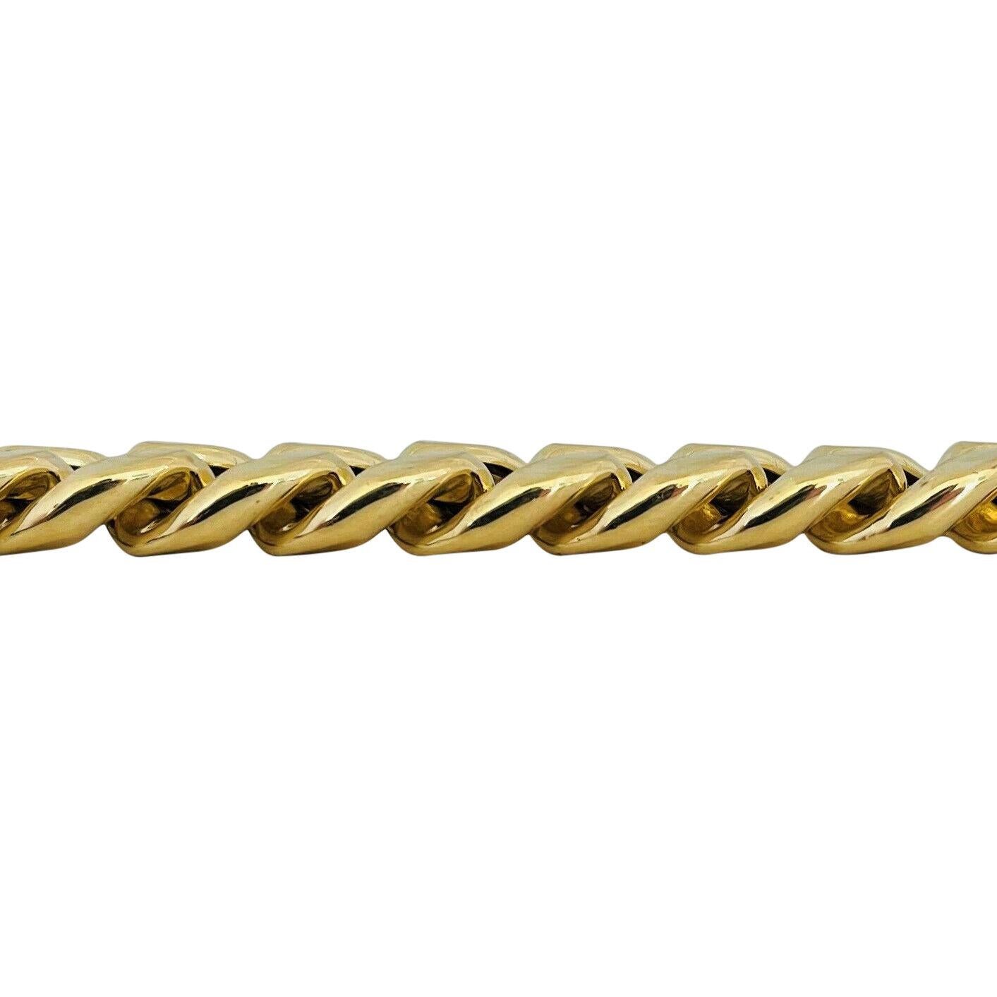 10 Karat Yellow Gold Hollow Thick Cuban Curb Link Chain Necklace For ...