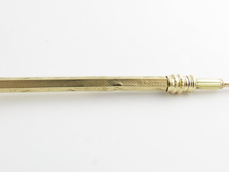 10 Karat Yellow Gold Mechanical Pencil For Sale at 1stDibs