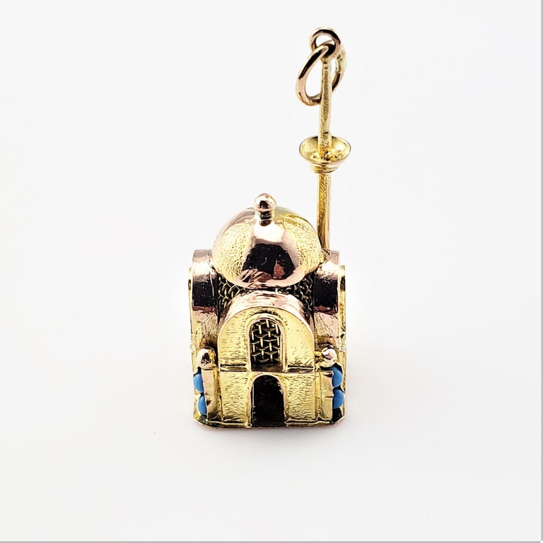 10 Karat Yellow Gold Mosque Charm at 1stDibs