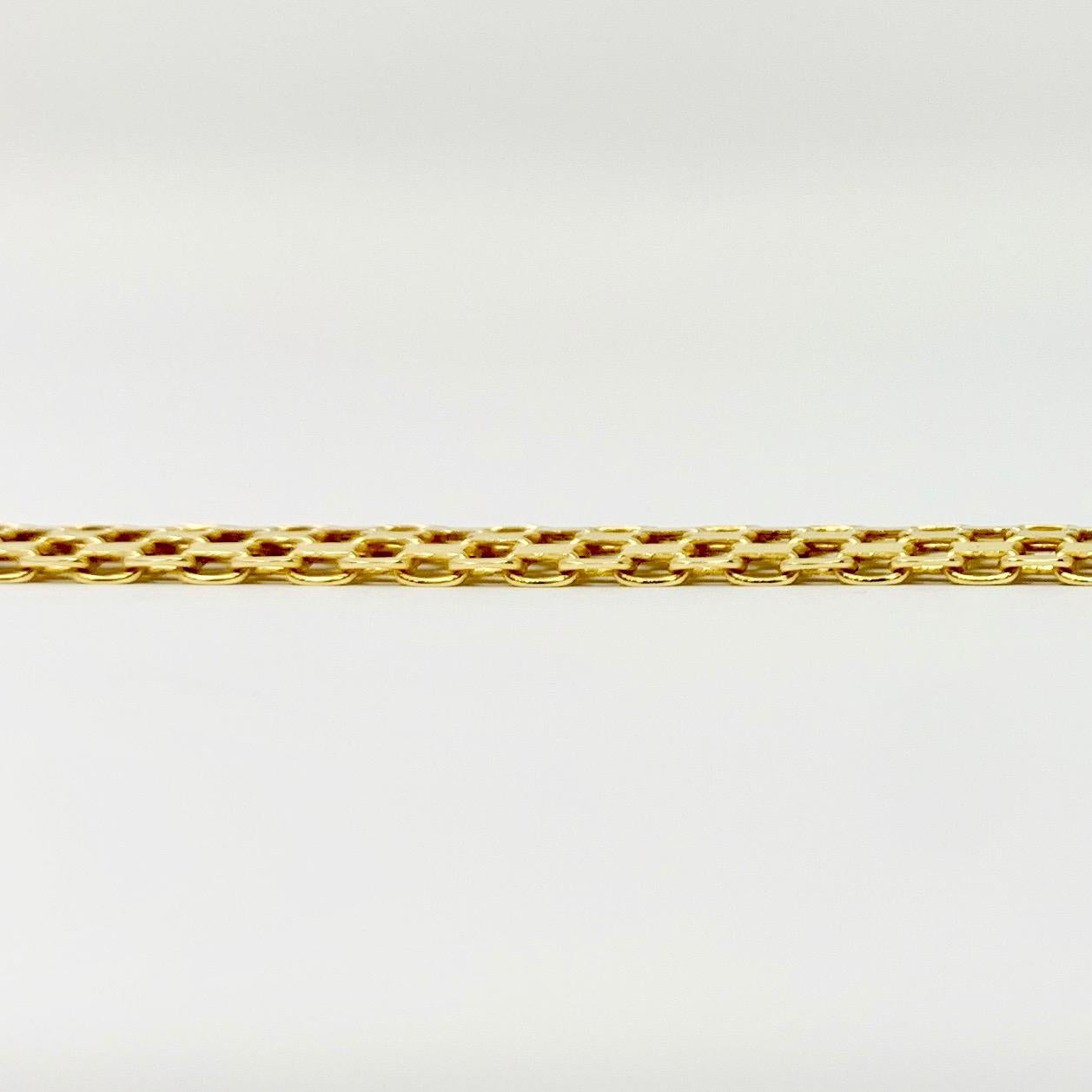 10 Karat Yellow Gold Vintage Bismark Link Chain Necklace For Sale at ...