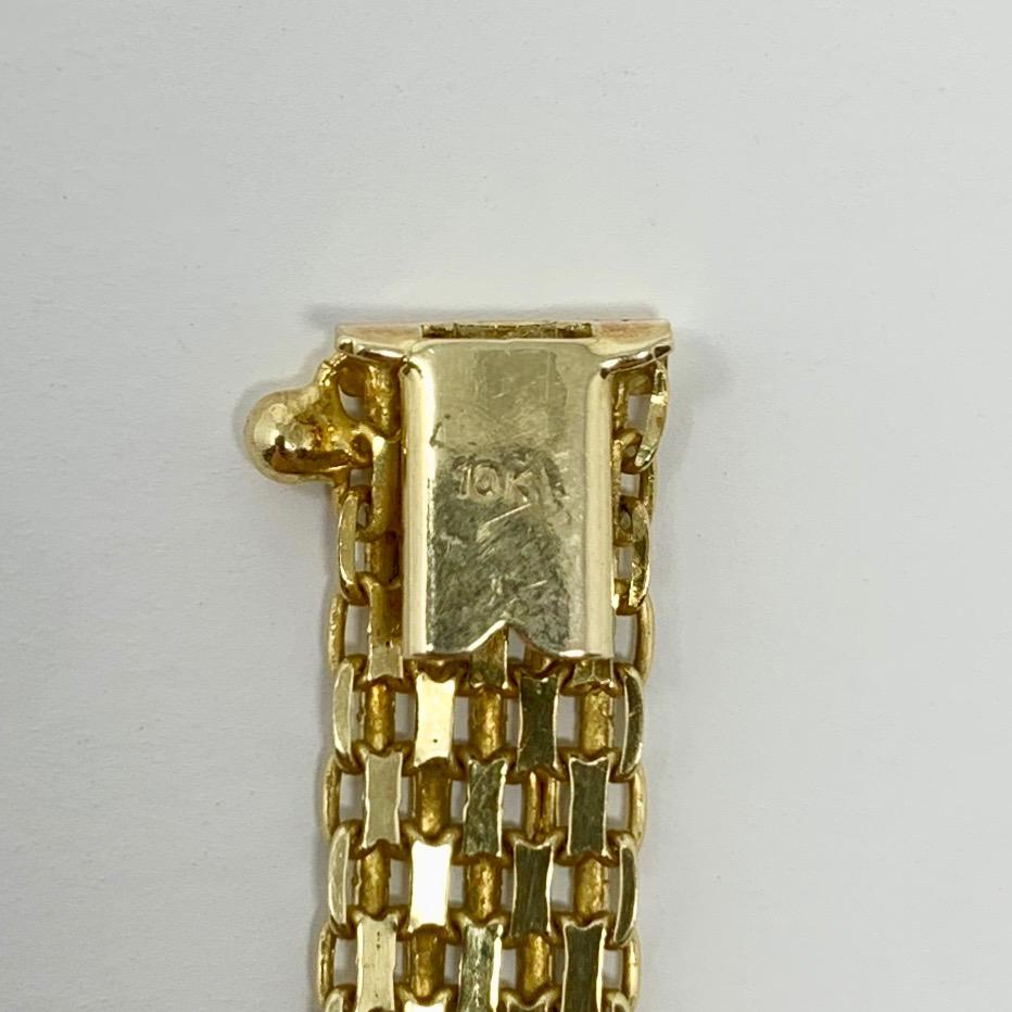 10 Karat Yellow Gold Vintage Bismark Link Chain Necklace For Sale at ...