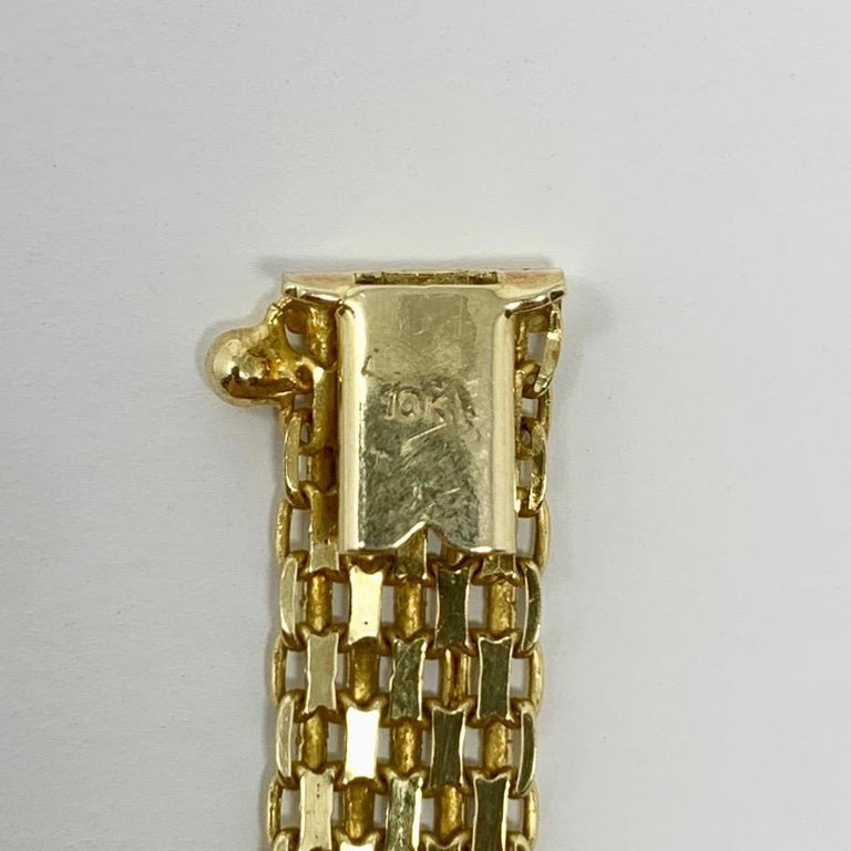 10 Karat Yellow Gold Vintage Bismark Link Chain Necklace For Sale at ...