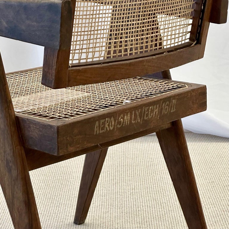 10 Pierre Jeanneret Dining, Arm Chairs, French Mid-Century Modern ...