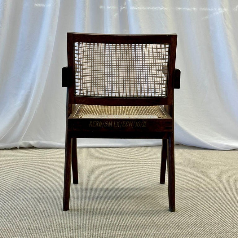 10 Pierre Jeanneret Dining, Arm Chairs, French Mid-Century Modern ...