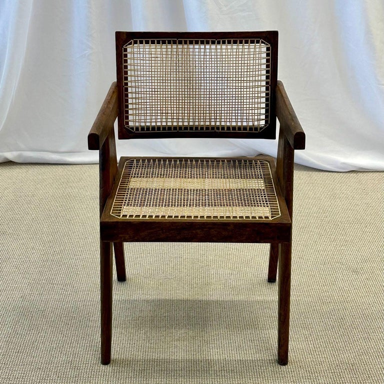 10 Pierre Jeanneret Dining, Arm Chairs, French Mid-Century Modern ...