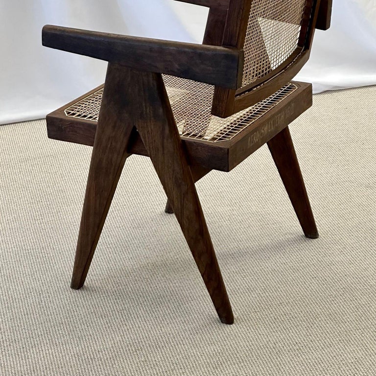 10 Pierre Jeanneret Dining, Arm Chairs, French Mid-Century Modern ...