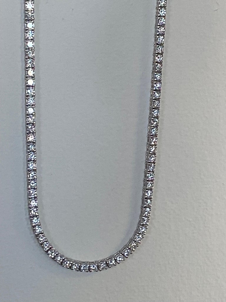 10 Pointer Diamond Necklace 11.50 Carats For Sale at 1stDibs