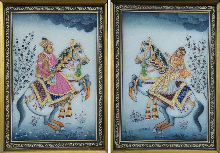 10 Vintage Miniature Indian Ragamala Ragini Rajasthani Paintings on ...