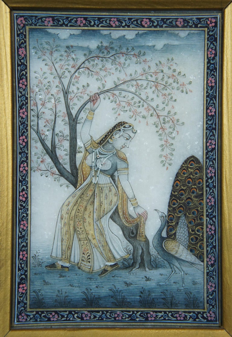10 Vintage Miniature Indian Ragamala Ragini Rajasthani Paintings on ...