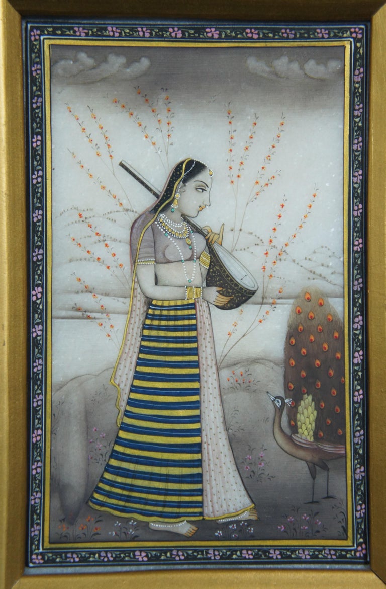 10 Vintage Miniature Indian Ragamala Ragini Rajasthani Paintings on ...
