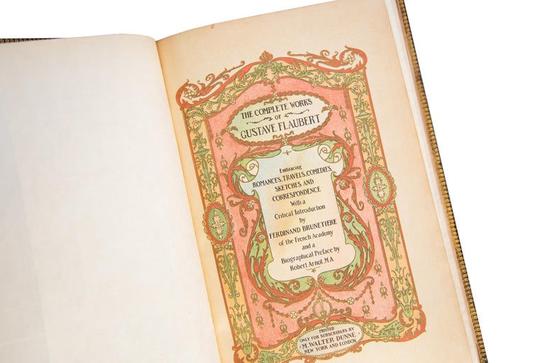 10 Volumes, Gustave Flaubert, The Complete Works of Gustave Flaubert at ...