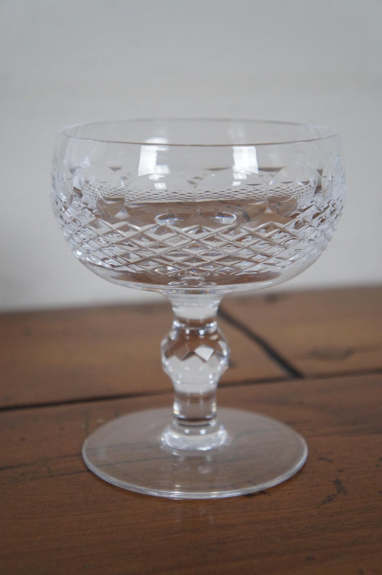 10 Vtg Waterford Crystal Colleen Short Stem Sherbet Champagne Goblet ...