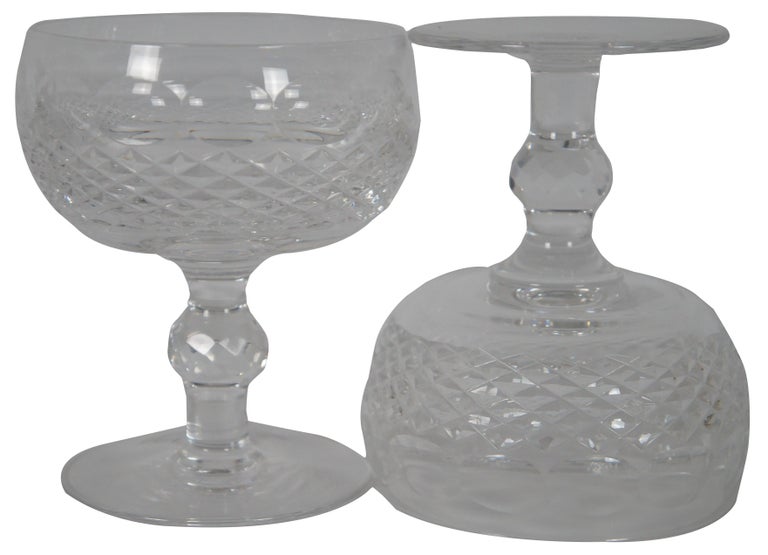 10 Vtg Waterford Crystal Colleen Short Stem Sherbet Champagne Goblet ...