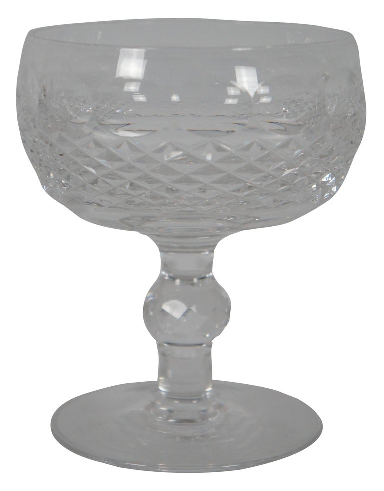 10 Vtg Waterford Crystal Colleen Short Stem Sherbet Champagne Goblet ...