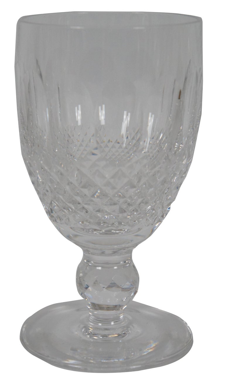 10 Vtg Waterford Crystal Colleen Short Stem Water Wine Goblets Glasses ...