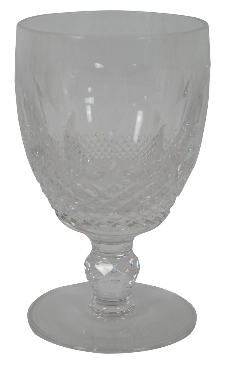 10 Vtg Waterford Crystal Colleen Short Stem Water Wine Goblets Glasses ...
