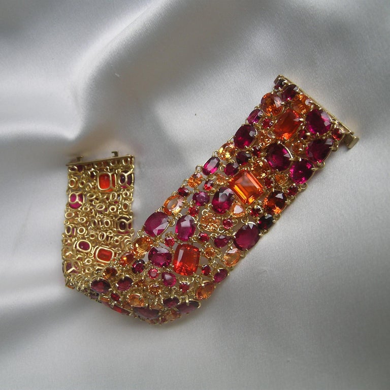 100+ Carat Fancy Gemstone Bracelet For Sale at 1stDibs