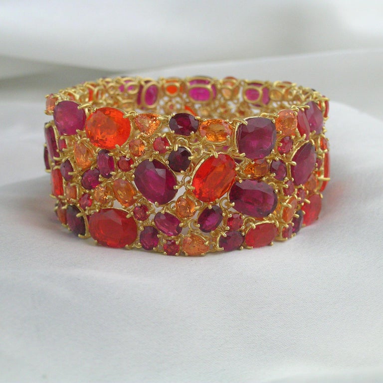 100+ Carat Fancy Gemstone Bracelet For Sale at 1stDibs