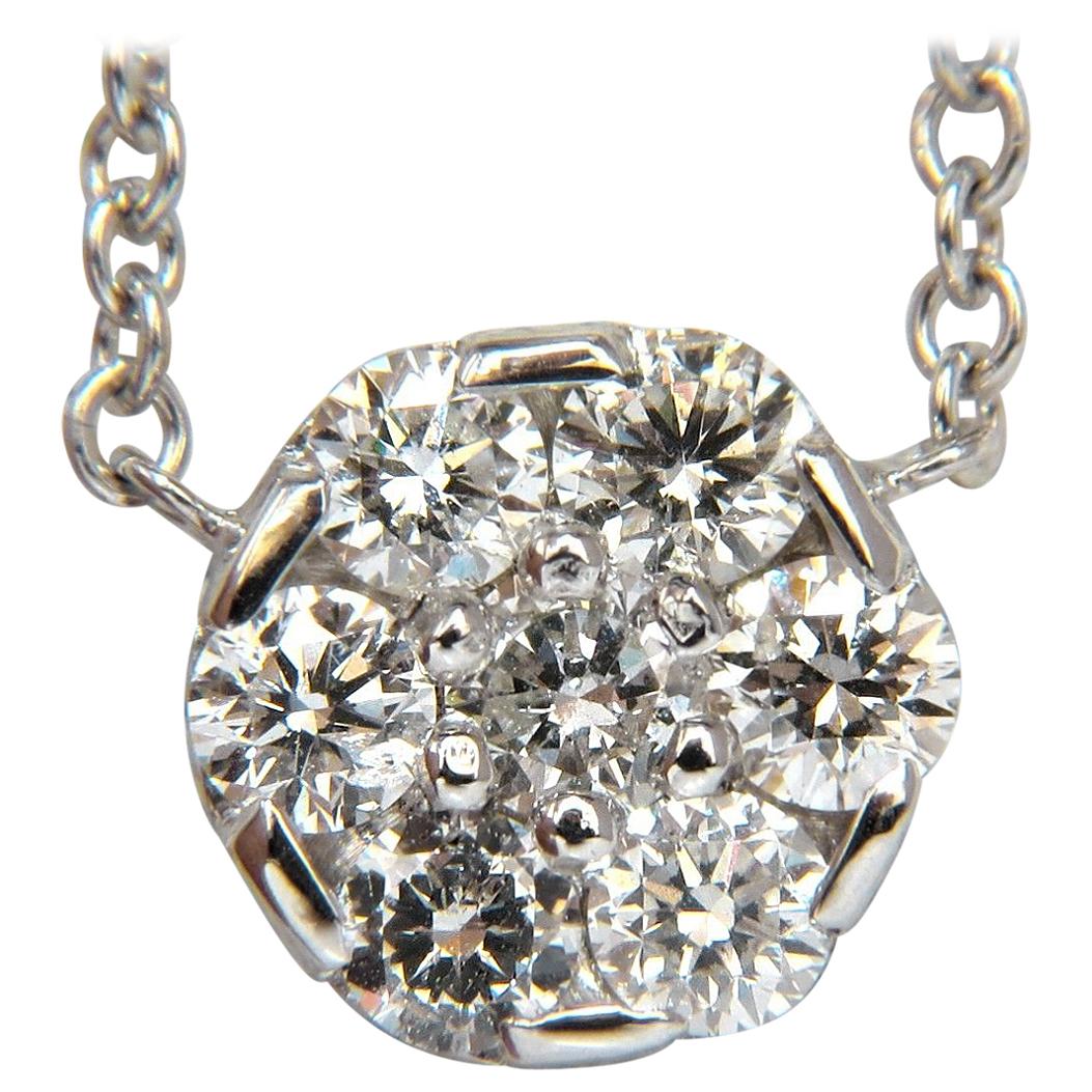 1.00 Carat Natural Ruby Diamonds Herringbone Necklace 14 Karat For Sale ...