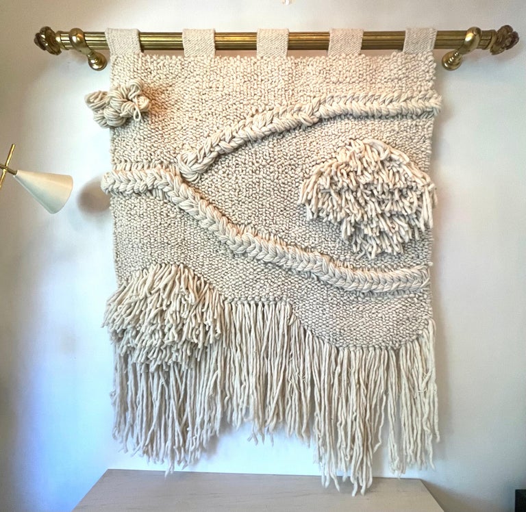 100% Natural Handwoven Wool Tapestry/ Wall Art For Sale at 1stDibs