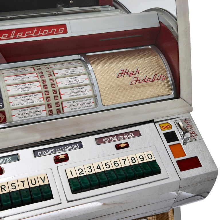 100-Record Retro American Seeburg Select-O-Matic V-200 Jukebox For Sale ...