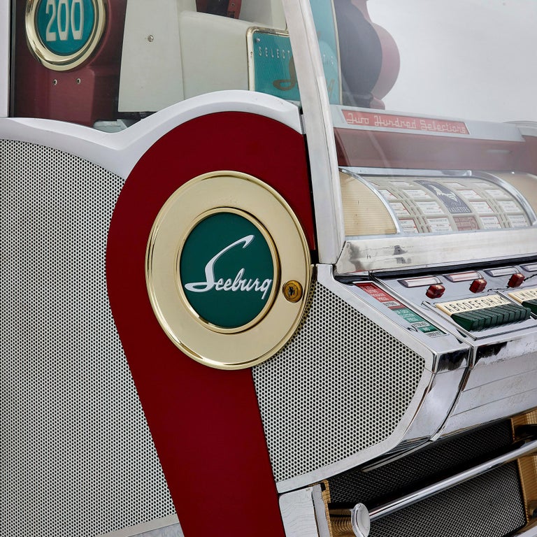 100-Record Retro American Seeburg Select-O-Matic V-200 Jukebox For Sale ...