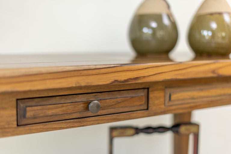100% Solid Teak Console Table in a Natural Finish For Sale at 1stDibs