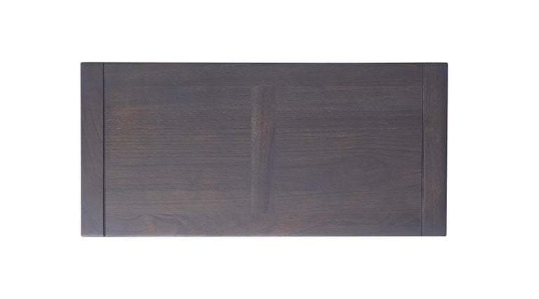 100% Solid Teak Dining Table in Anthracite, Color Chip Sample Available ...