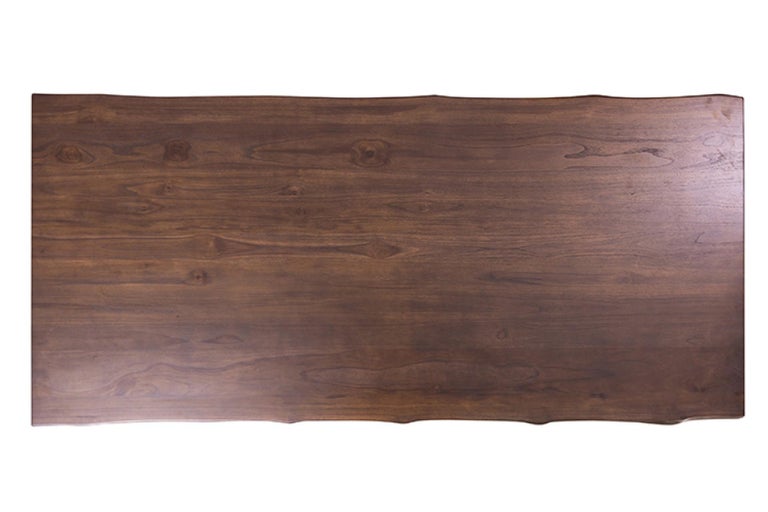 100% Solid Teak Live Edge Hand-Crafted Dining Table with Solid Teak ...