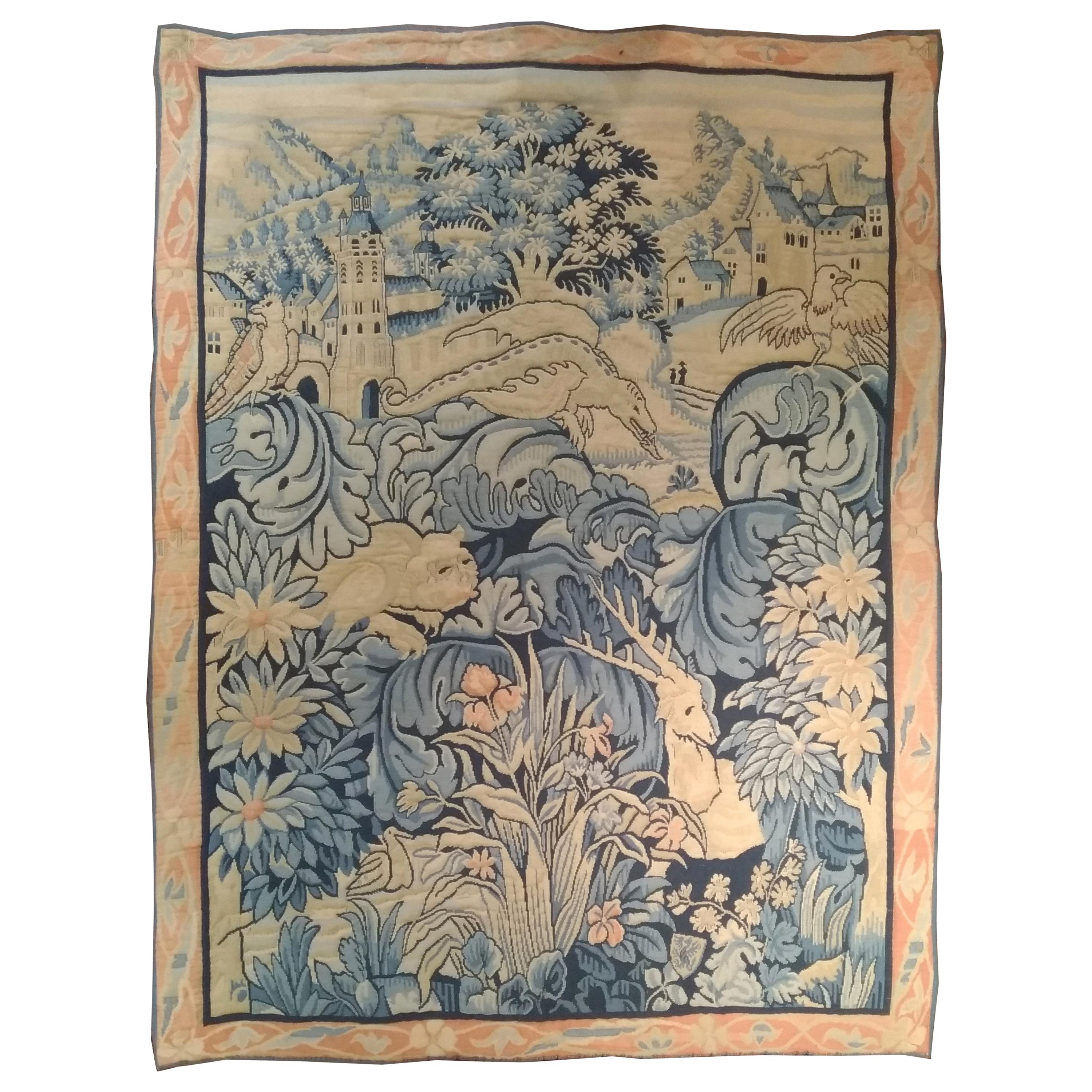 1000 - Very Beautiful Tapestry from the Early Twentieth Century Drawing ...