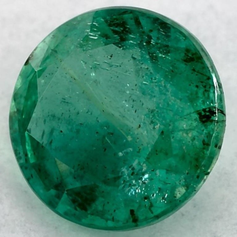 1.01 cts Emerald Round Cut Loose Gemstone For Sale at 1stDibs