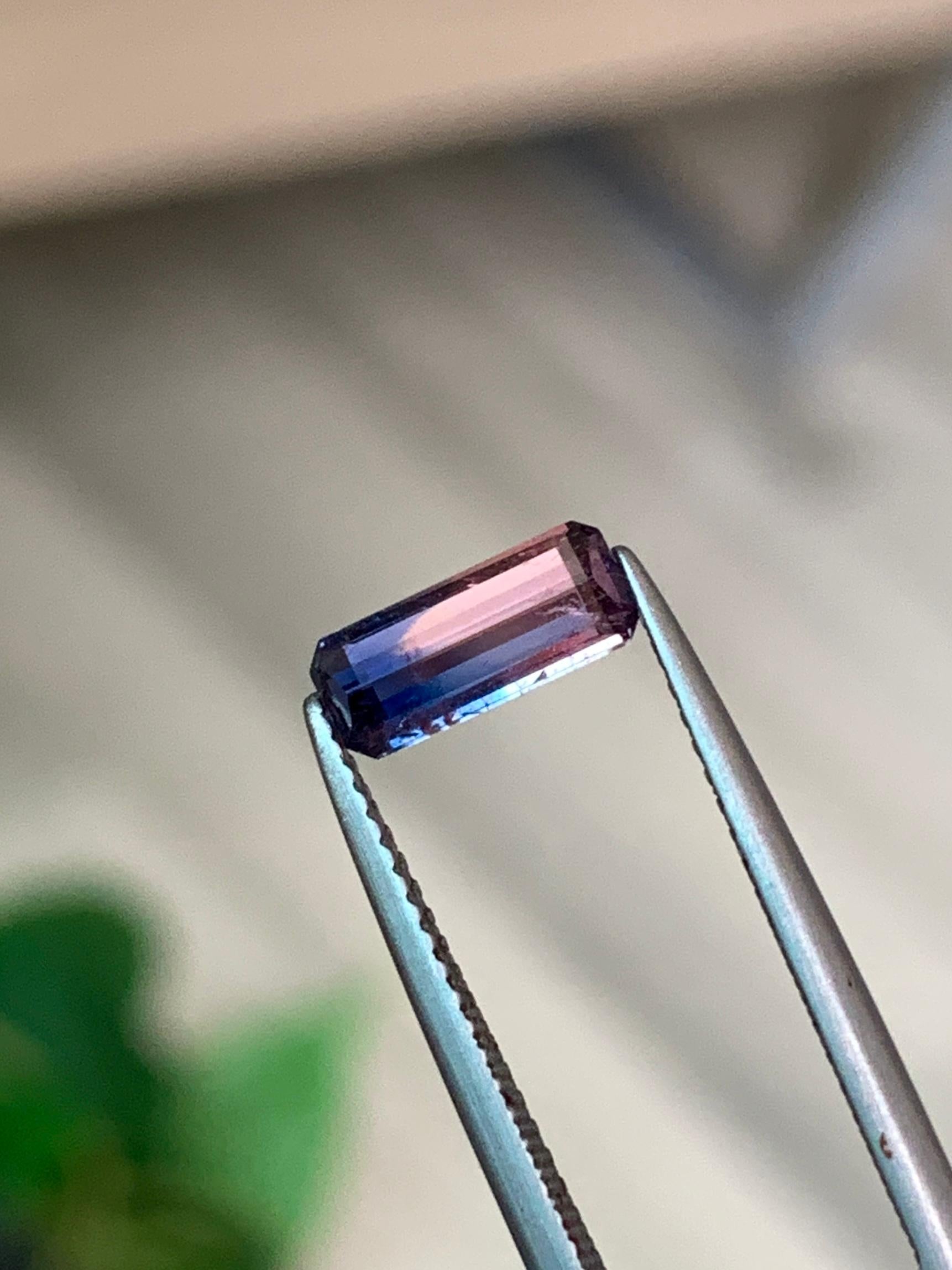 1.01 Cts Extremely Rare Certified Unheated Natural Bi Color Sapphire ...